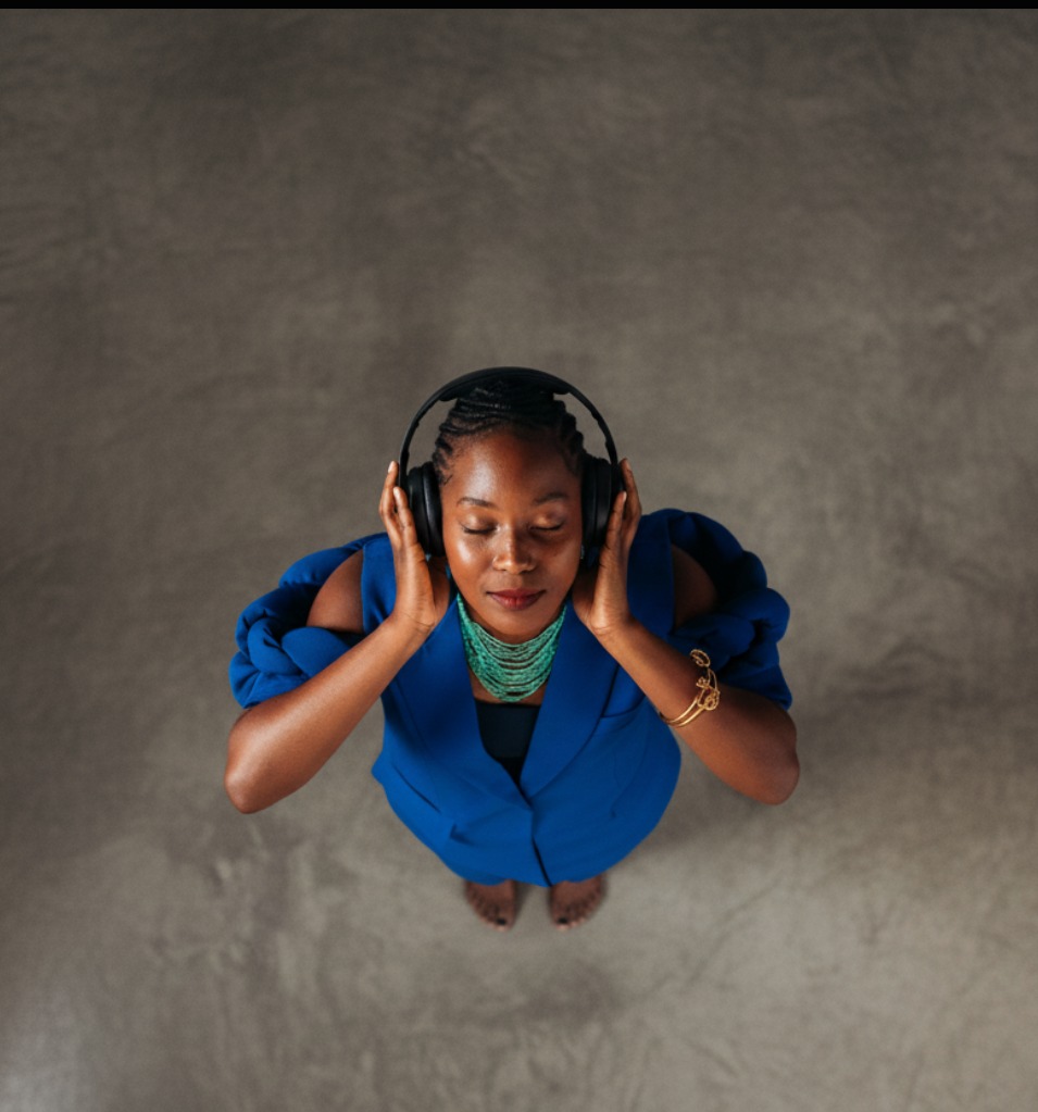 African creator in studio
